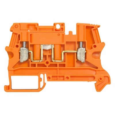 Protection conductor terminal blocks, 1 connection 1 entry/1outlet, Metal base, Cross-section 2,5mm² - green/yellow