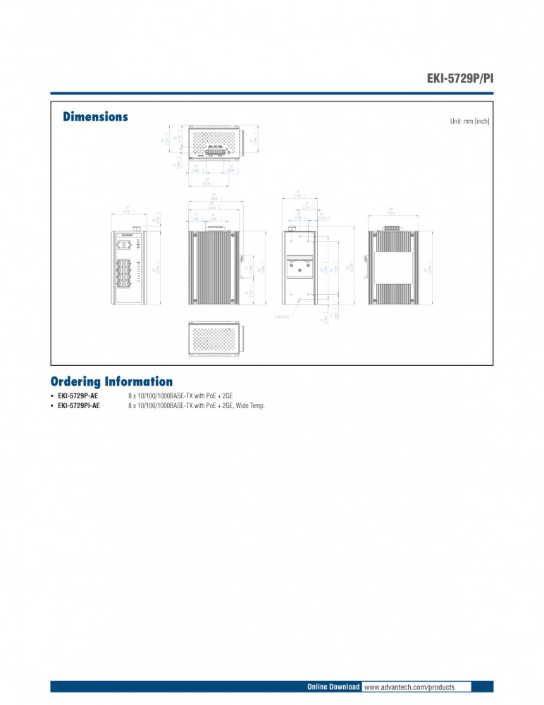 ADVANTECH EKI-5729PI technical document, page 2