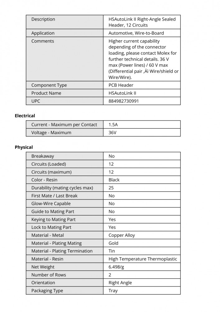 MOLEX 348570506 product document, page 2