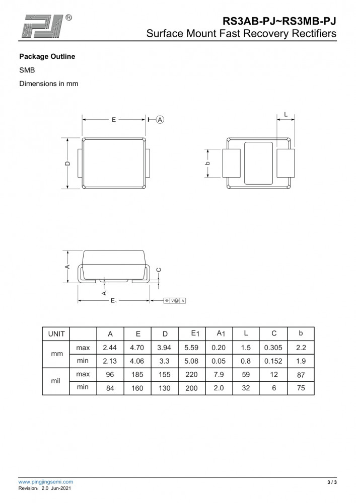RS3GB-PJ technical document page 3