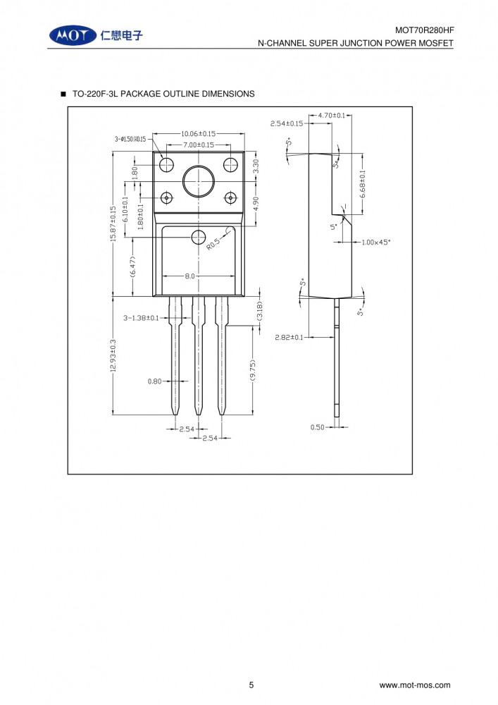 MOT70R280HF datasheet page 5