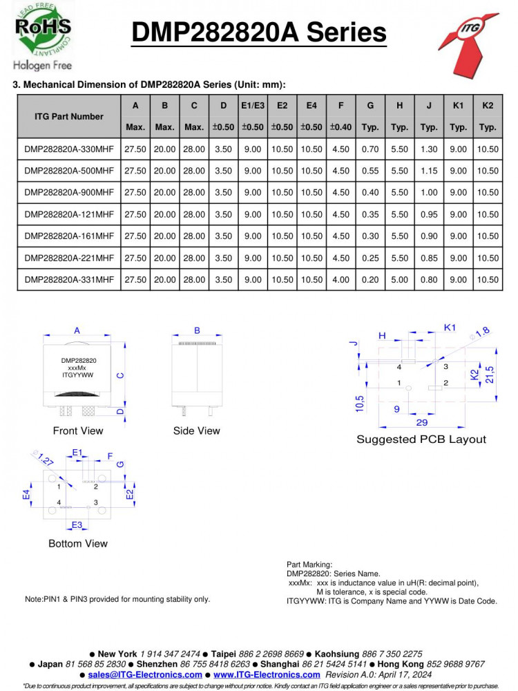 DMP282820A technical document page 2