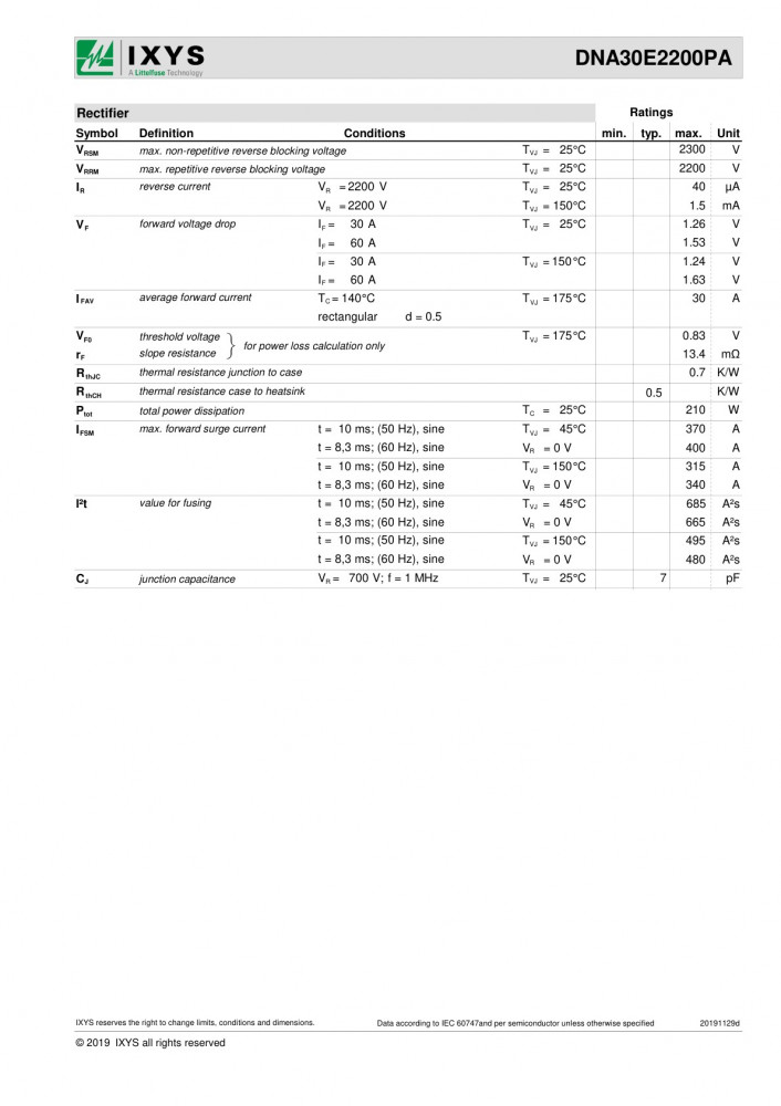 DNA30E2200PA datasheet page 2