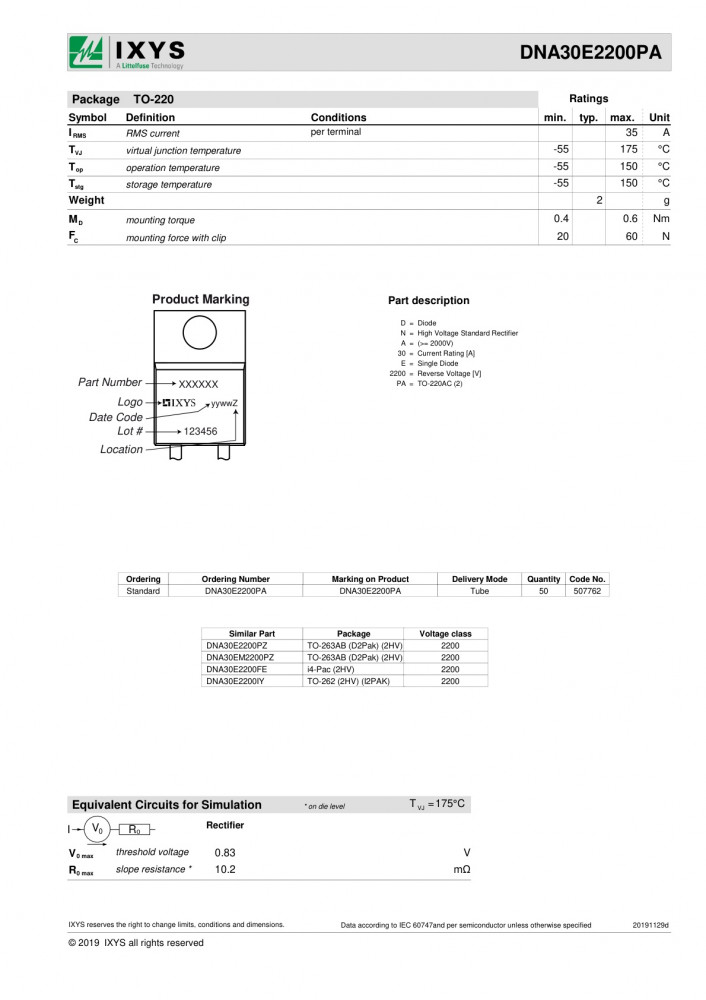DNA30E2200PA datasheet page 3