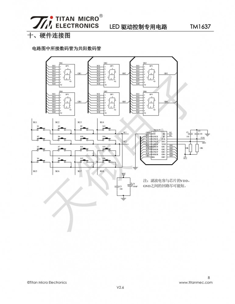 TM1637-DIP20 datasheet page 8