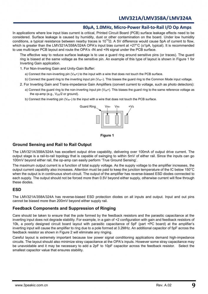 LMV321A-TR datasheet page 9