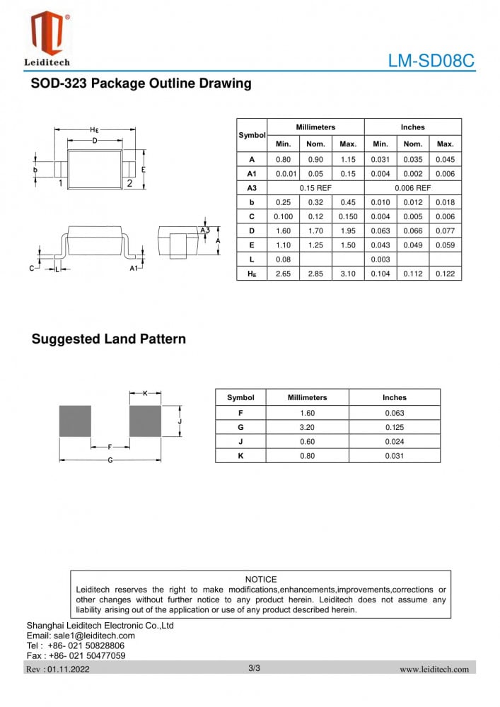LM-SD08C datasheet page 3