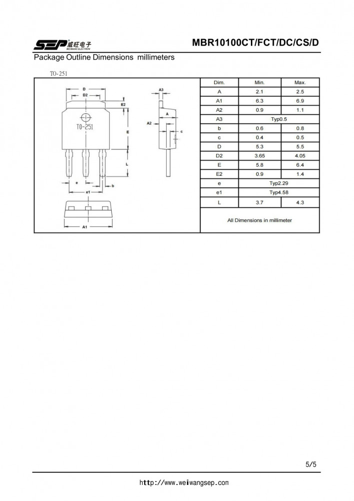 MBR10100FCT datasheet page 5