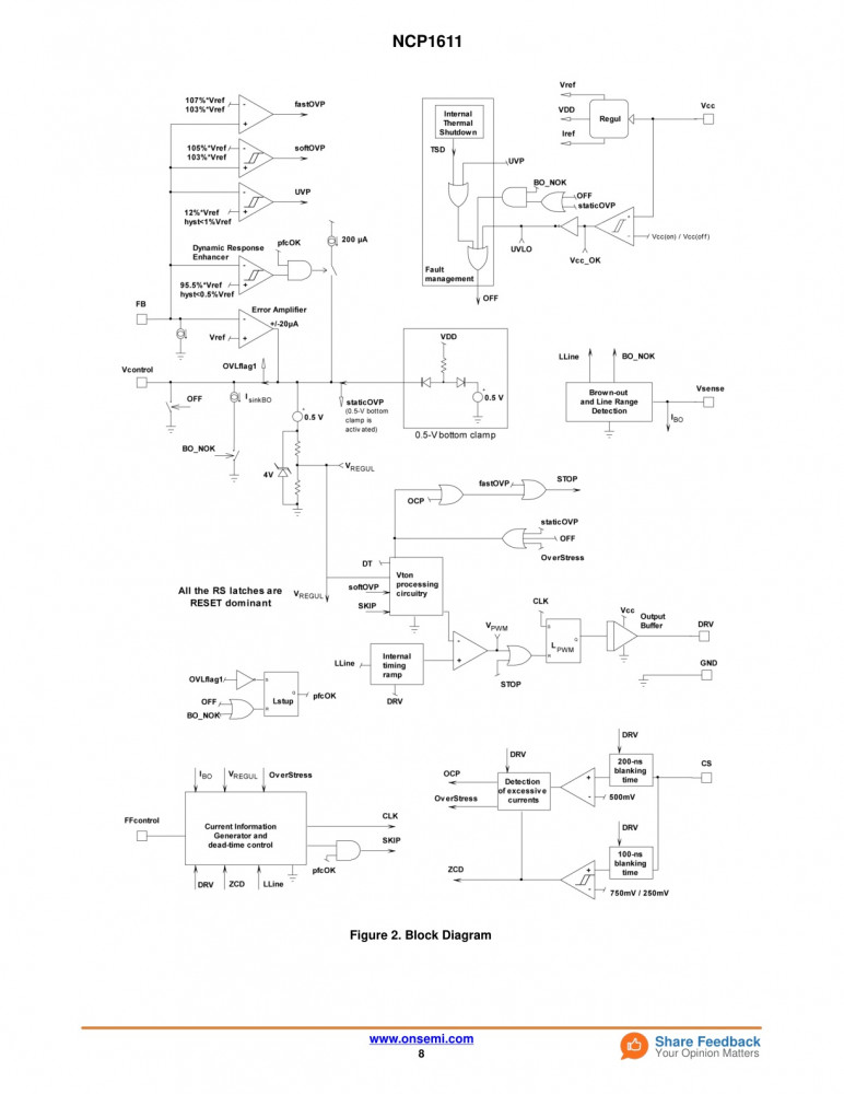 NCP1611 datasheet page 8