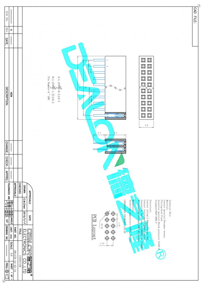 DEALON DW127R-22-06-34 technical drawing preview