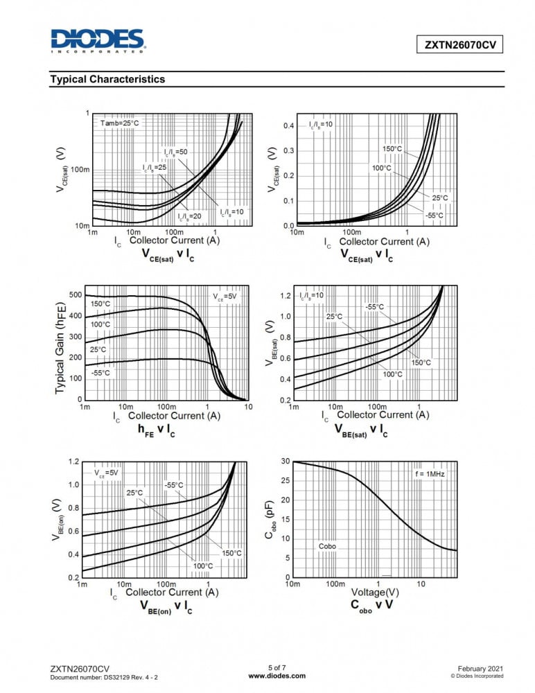 ZXTN26070CV-7 datasheet page 5