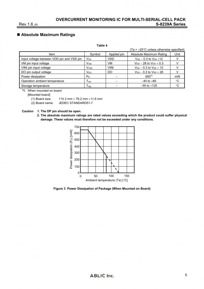 S-8239A datasheet page 5