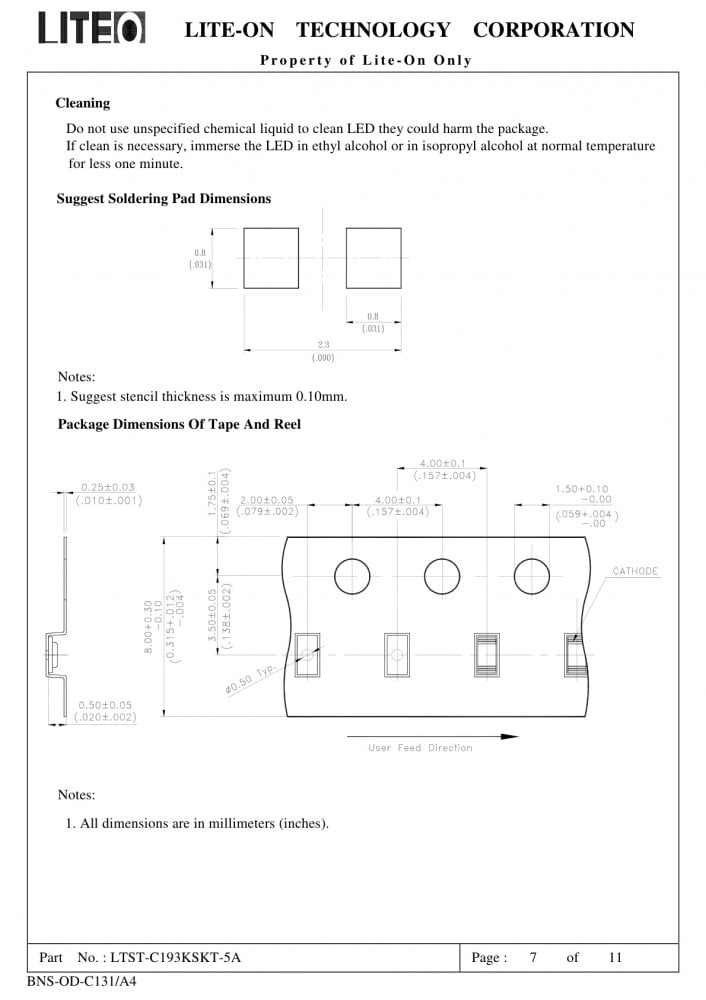 LTST-C193KSKT-5A datasheet page 8