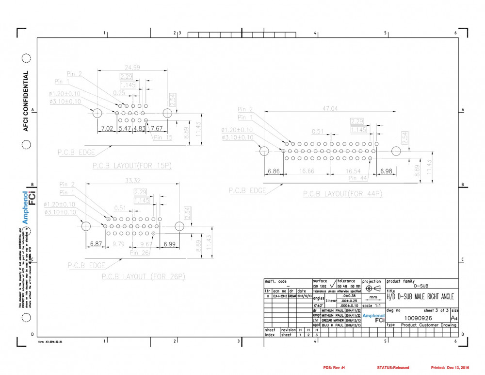 Amphenol 10090926 drawing page 3