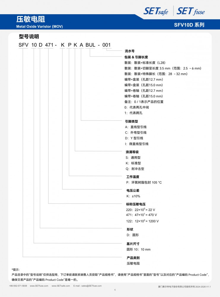SFV10D series datasheet page 4