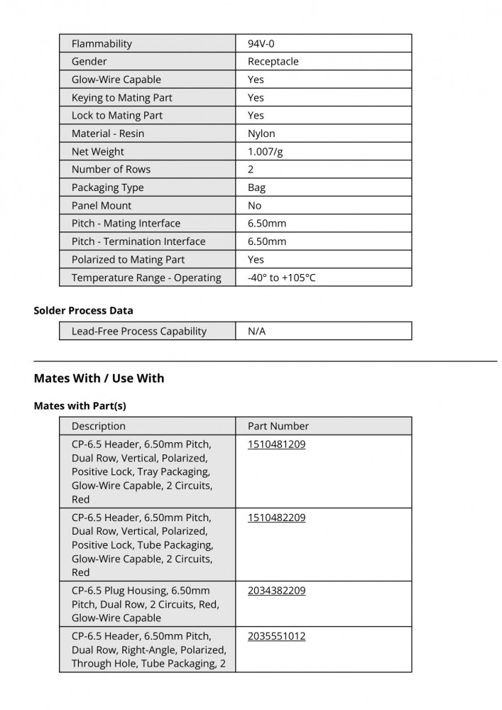 MOLEX 1512072209 document image, page 3