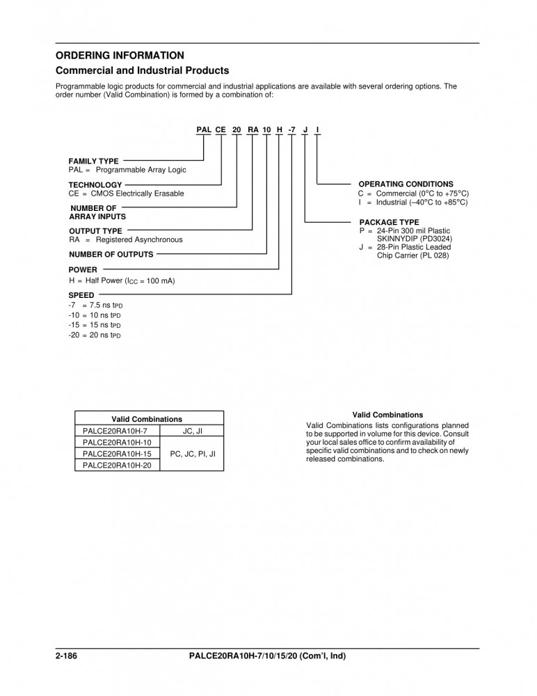PALCE20RA10 datasheet page 3