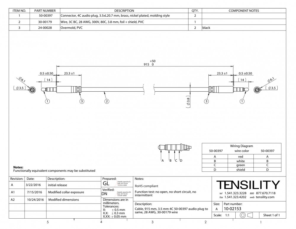 Tensility International 10-02153 product drawing