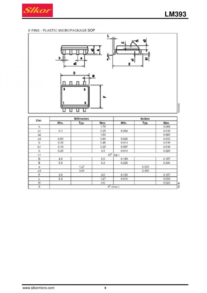 LM393P datasheet page 8