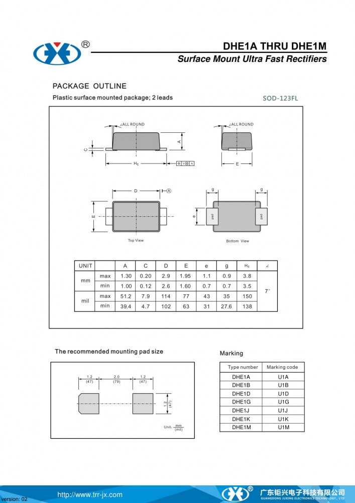 DHE1M datasheet page 3
