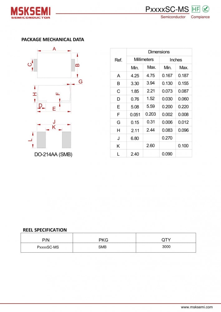 P3500SC-MS datasheet page 5