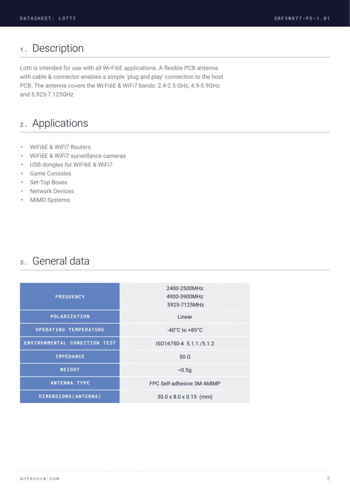 SRF3W077-100 datasheet page 3
