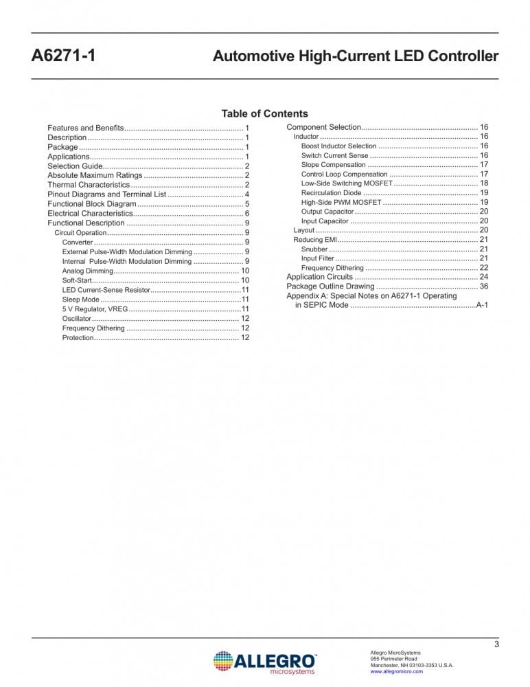 A6271 datasheet page 3