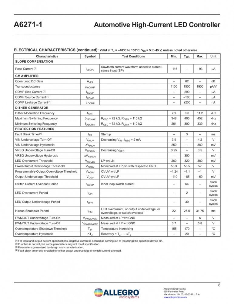 A6271 datasheet page 8