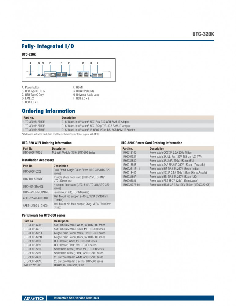 UTC-320K technical document page 3