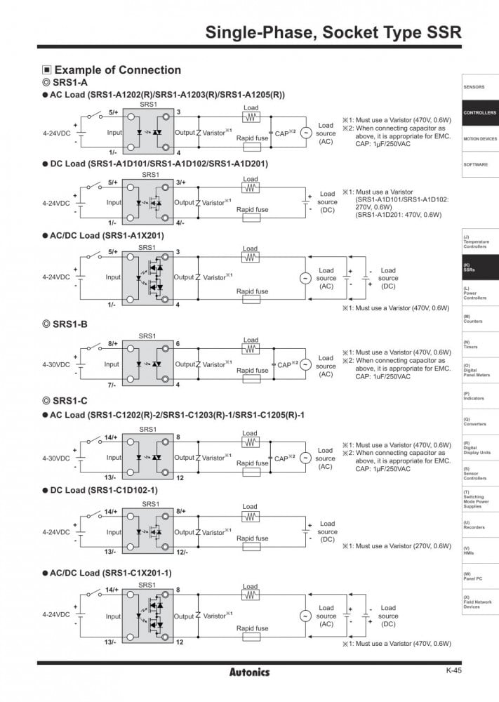 Autonics SRS1 datasheet page 6