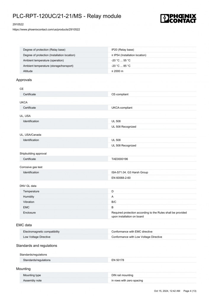 Phoenix Contact 2910522 document page 4