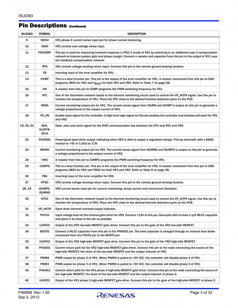ISL6363CRTZ datasheet page 3