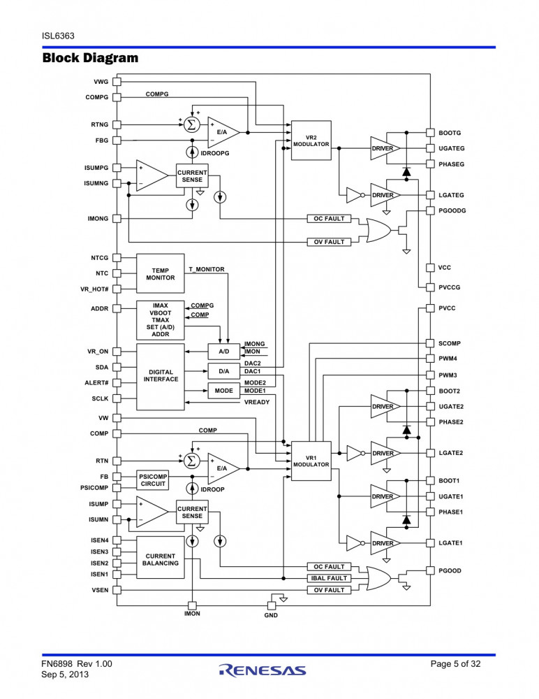 ISL6363CRTZ datasheet page 5