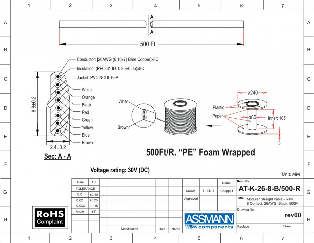 AT-K-26-8-B/500 technical drawing