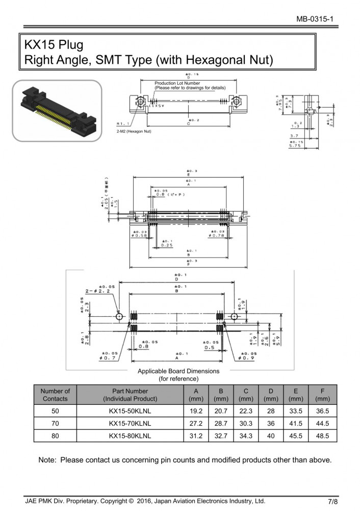 KX14/KX15 Series document page 7
