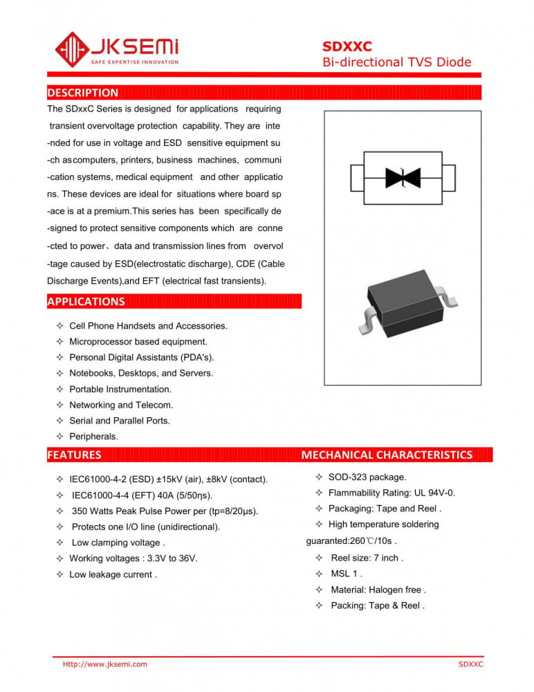 JKSEMI SD24C datasheet page 1