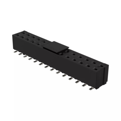 Milli-Grid Vertical Receptacle, 2.00mm Pitch, Dual Row, Surface Mount, Top/Bottom Entry, with Press-fit Plastic Pegs, with Cap, Tube, 0.75µm Gold (Au) Plating, 28 Circuits, Lead-Free for sale