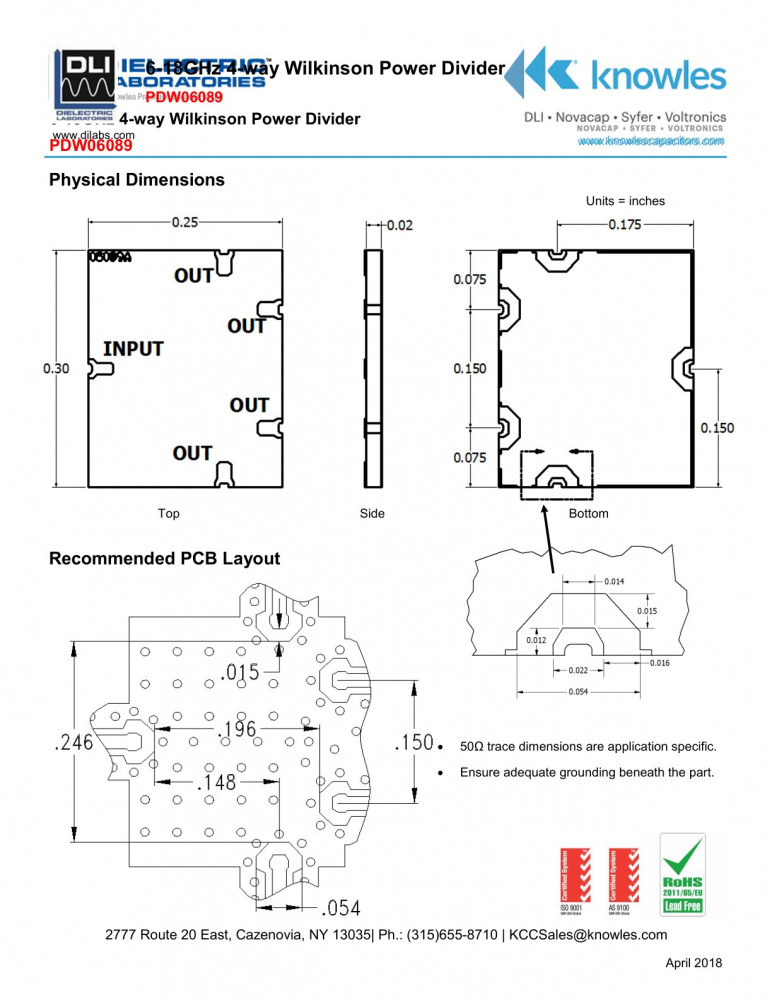 PDW06089-T technical document page 2