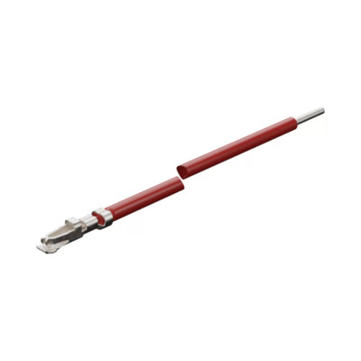 Pre-Crimped Lead Micro-Lock Plus 2.0 Female-to-Pigtail, Matte Tin (Sn) Plating, 150.00mm Length, 24 AWG, Red for sale