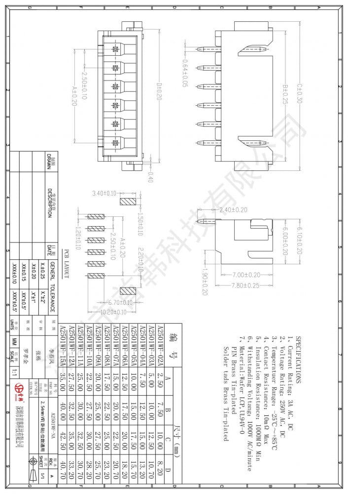SHOU HAN 2.54-5P WT specification page 5