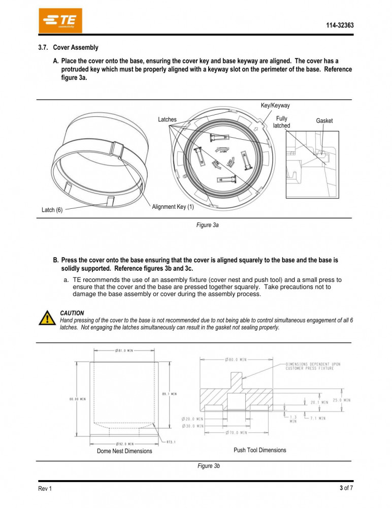 TE Connectivity application specification page 3