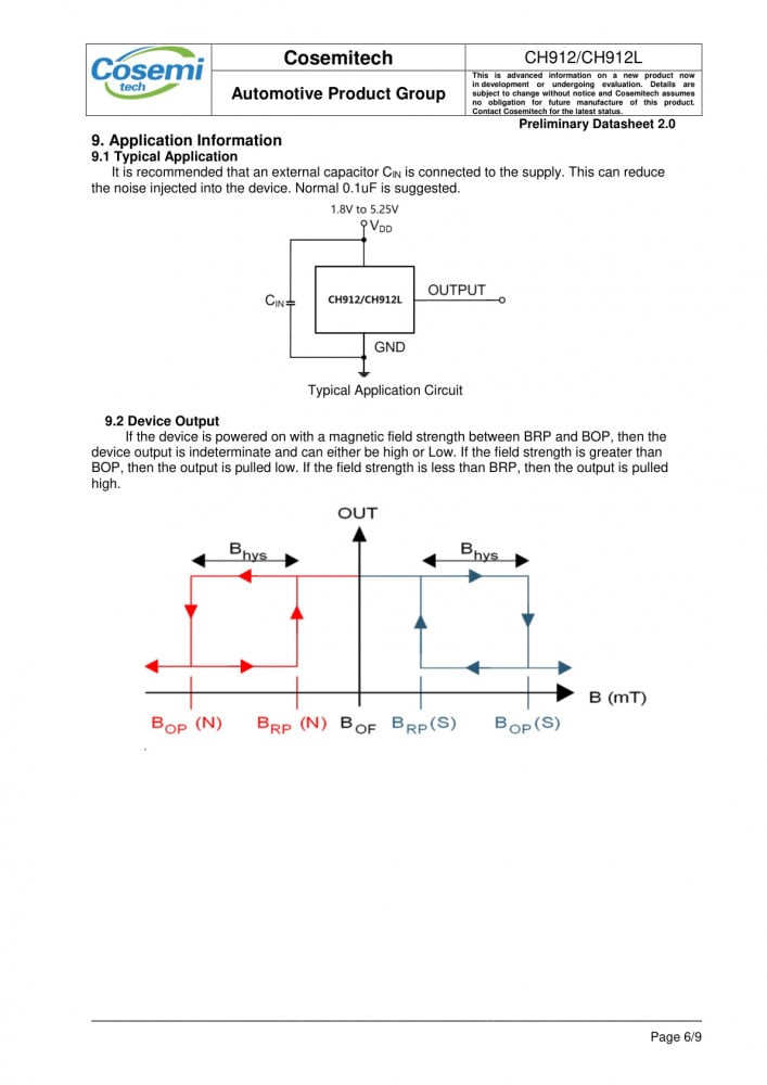 CH912SR datasheet page 6