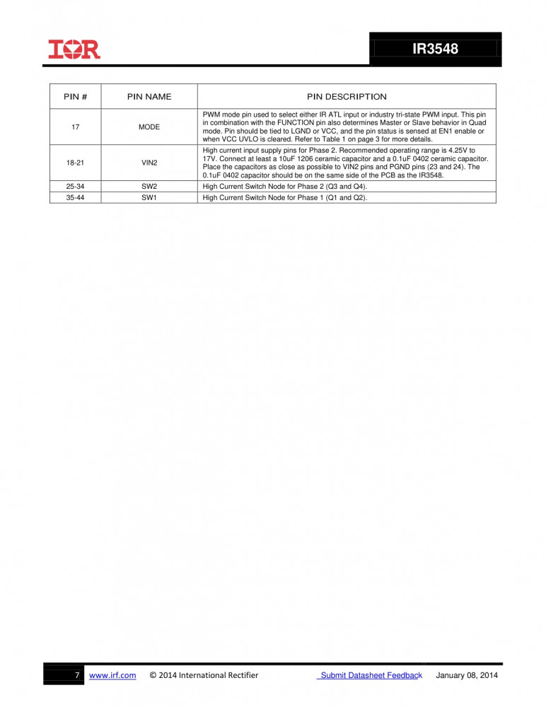 IR3548 documentation page 7
