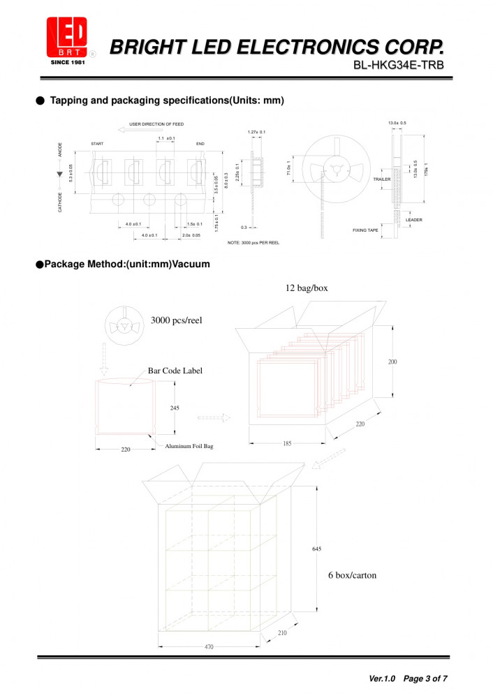 BL-HKG34E-TRB datasheet page 3