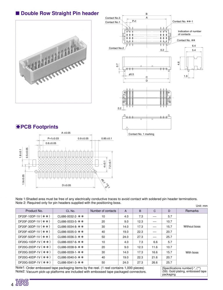 HRS DF20 datasheet page 4