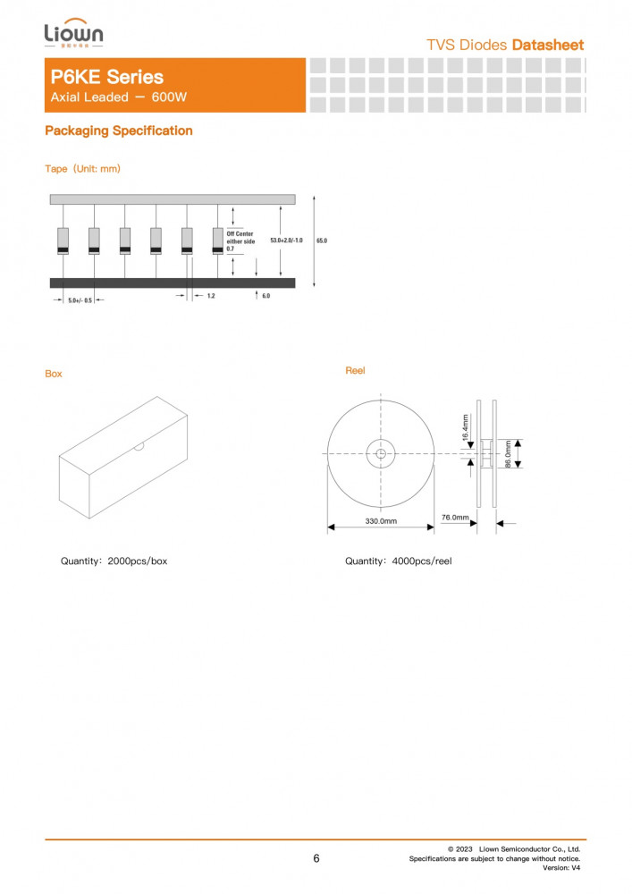 Liown P6KE datasheet page 6
