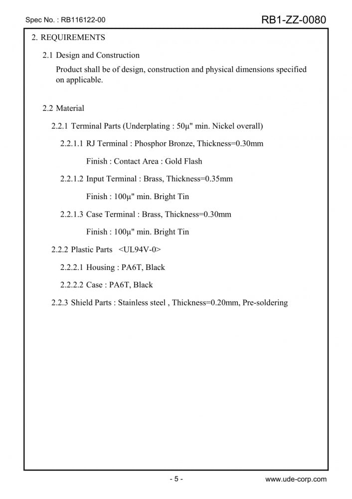 RB1-ZZ-0080 datasheet page 6