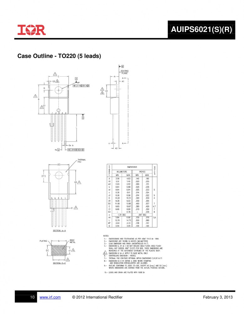 AUIPS6021R datasheet page 10