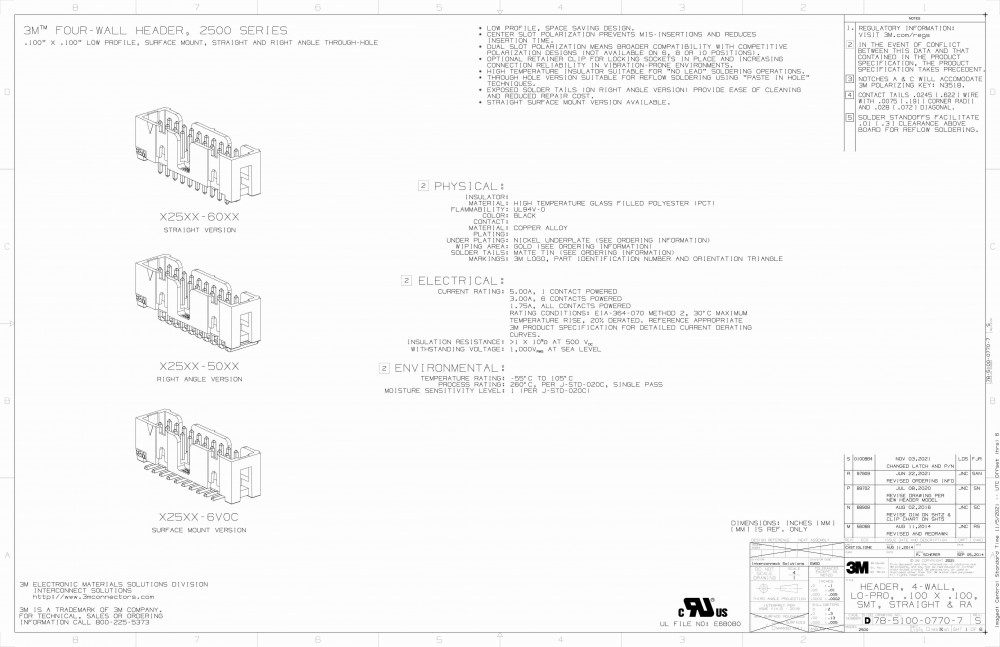 3M 3505-8040 technical document page 1