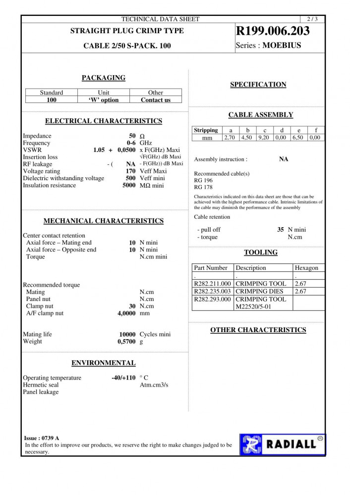 R199006203 technical datasheet page 2